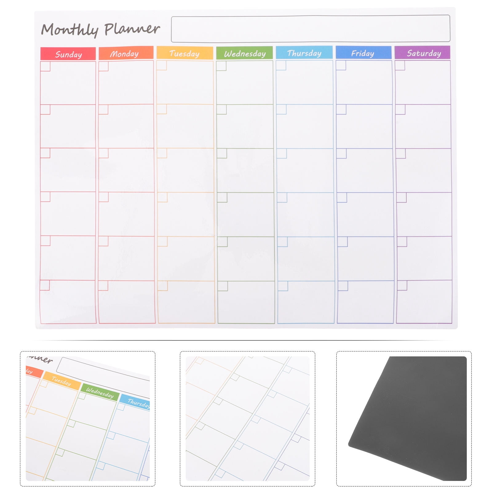 LOLIPPYY Schedule Calendar For Fridge Magnetic Monthly Planner White ...