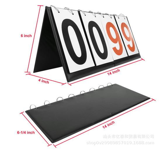 LOLIPPYY 4-Digit Score Keeper Table Counter for Billiards, Basketball ...
