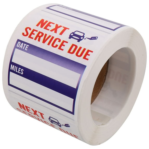 LOLIPPYY Self Adhesive Blue Oil Change Reminder Sticker Car Label for ...