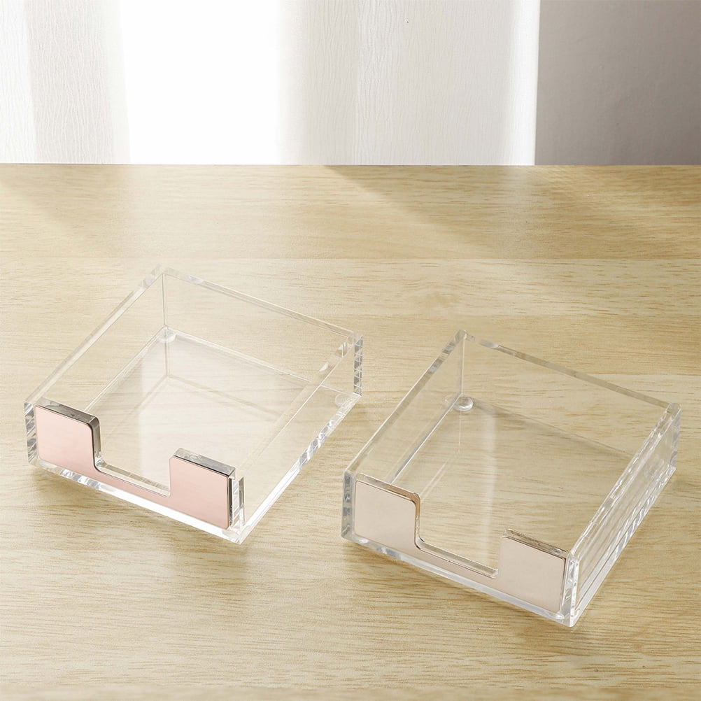 LOLIPPYY Acrylic Desk Organizer Memo Pad Holder for Office and Home ...