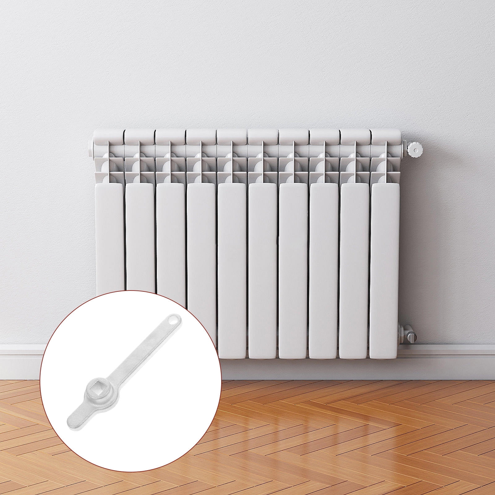 LOLIPPYY Silver Radiator Bleed Key with Square Socket Design for Quick ...