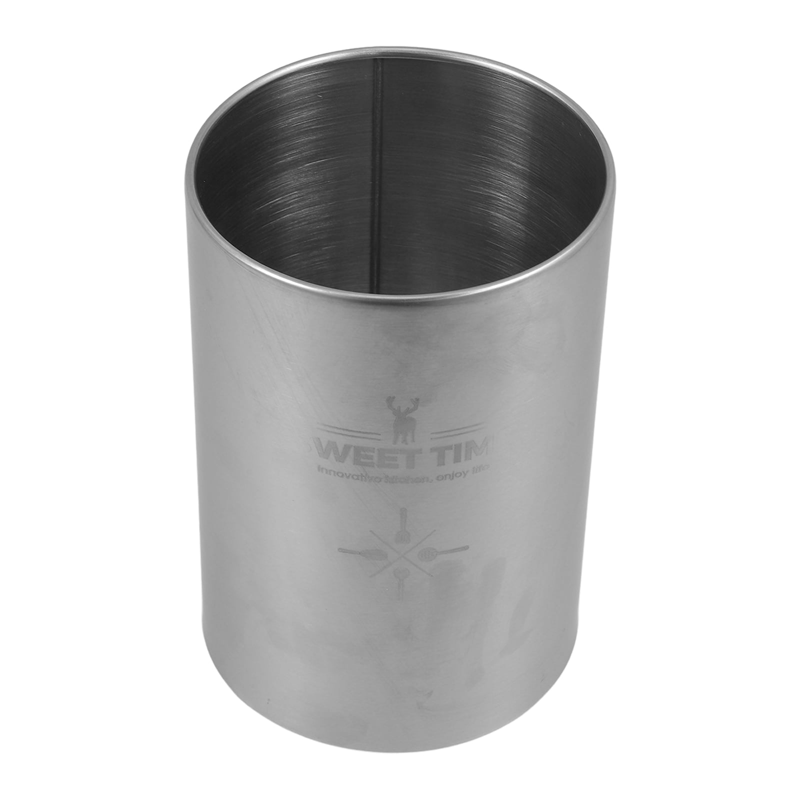 LOLIPPYY Stainless Steel Kitchen Cutlery Holder, Cylindrical Design, 1 ...