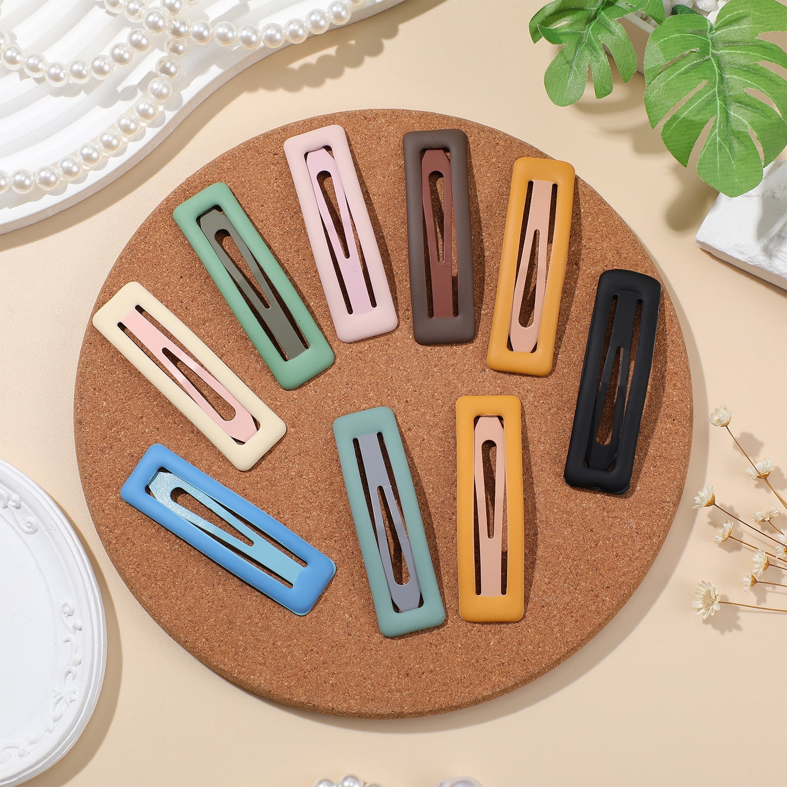 LOLIPPYY Assorted Color Iron Hair Barrettes for Women, Simple and ...