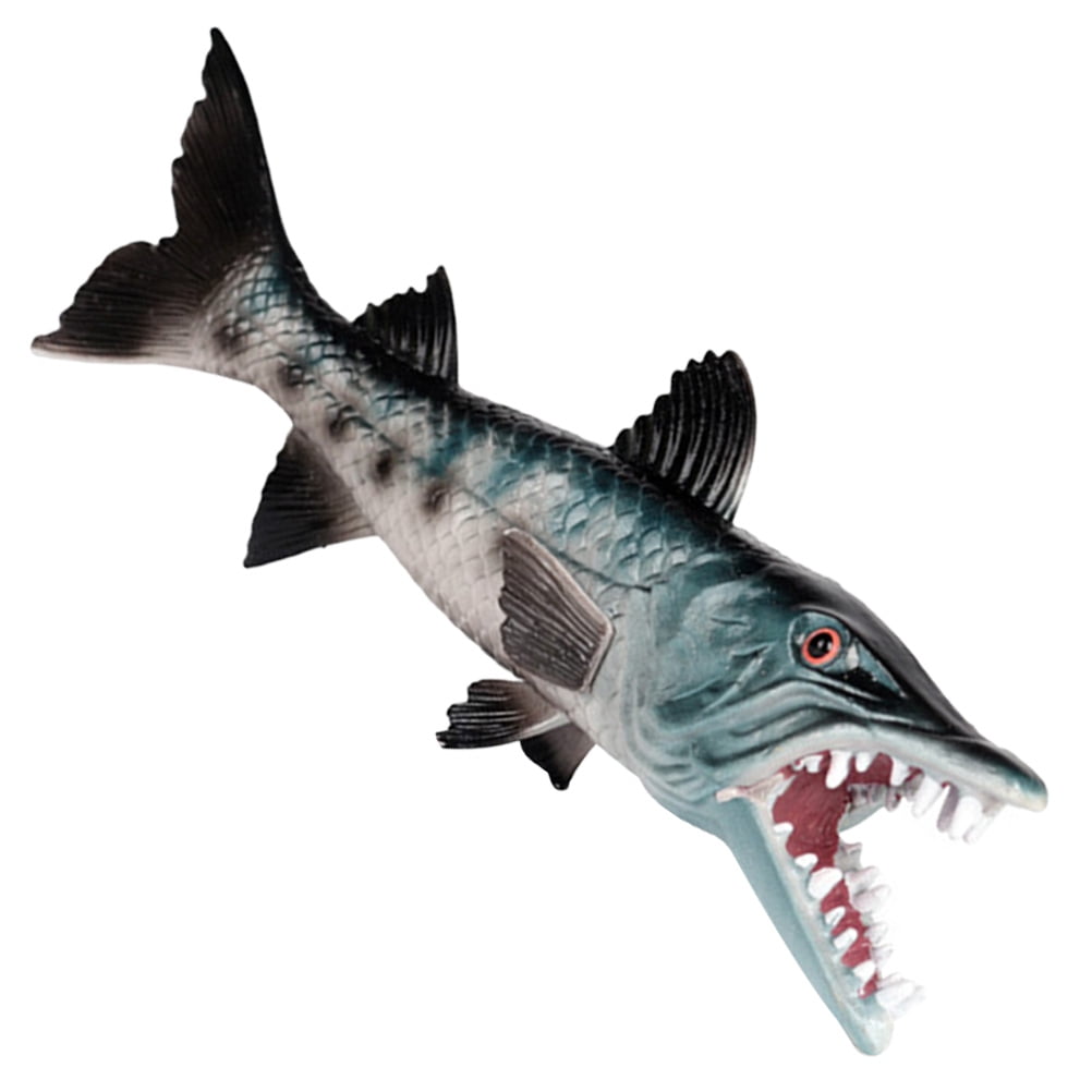 LOLIPPYY Simulation Wolf-Fish Model Aquarium Decor Plastic Fish Tank ...