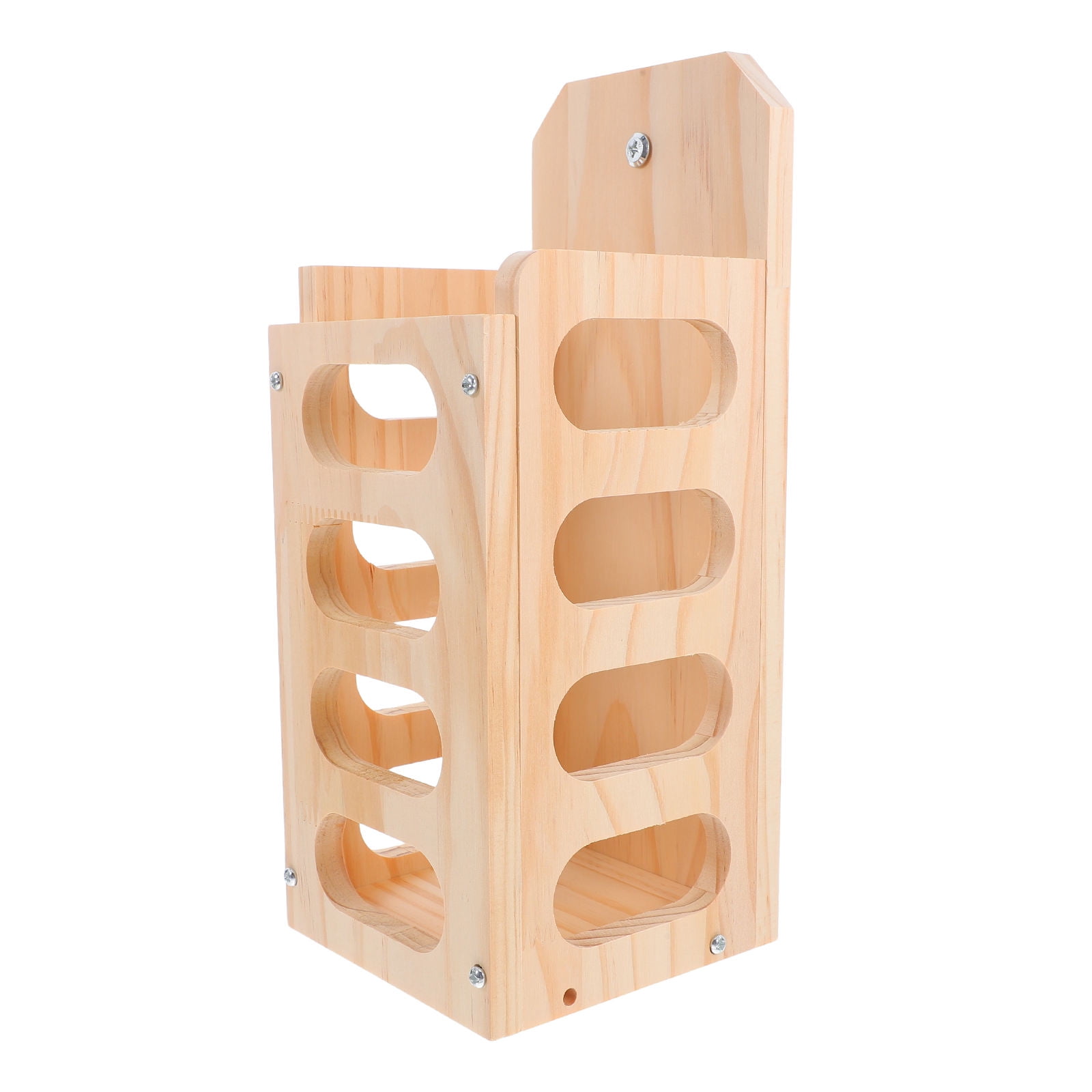 LOLIPPYY Small Animal Hay Feeder Wooden Hay Holder Khaki Easy ...
