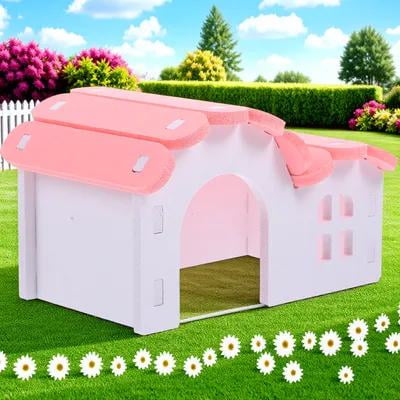LOLIPPYY Small Animal Hut Habitats for Hamster Hamster House PVC ...
