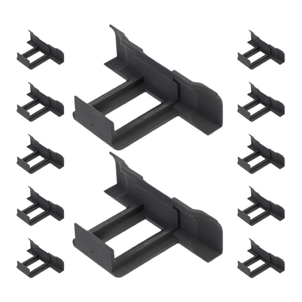 LOLIPPYY Solar Panel Drain Clips 12pcs Photovoltaic Guide Clamps ABS ...