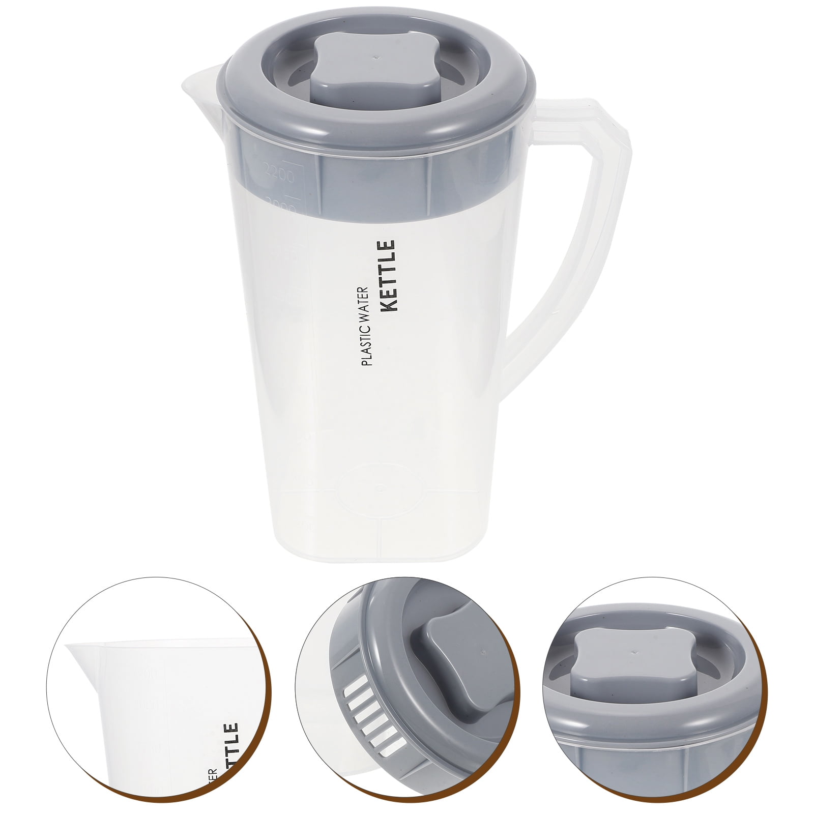 LOLIPPYY Square Shaped Water Pitcher 1Set Easy Pouring Ergonomic Handle ...