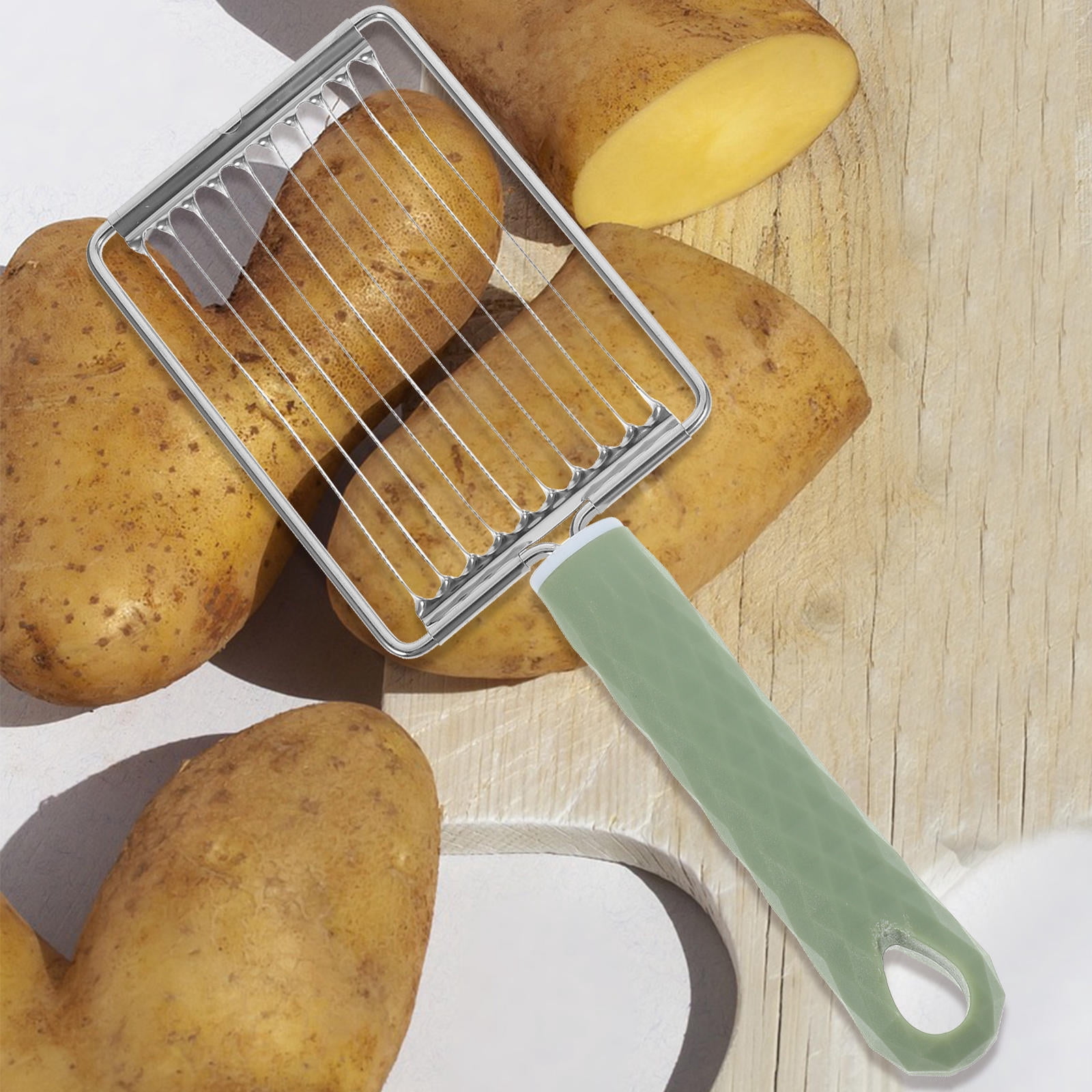 LOLIPPYY Stainless Slicer Egg Cutting Tool Kitchen Utensil for ...