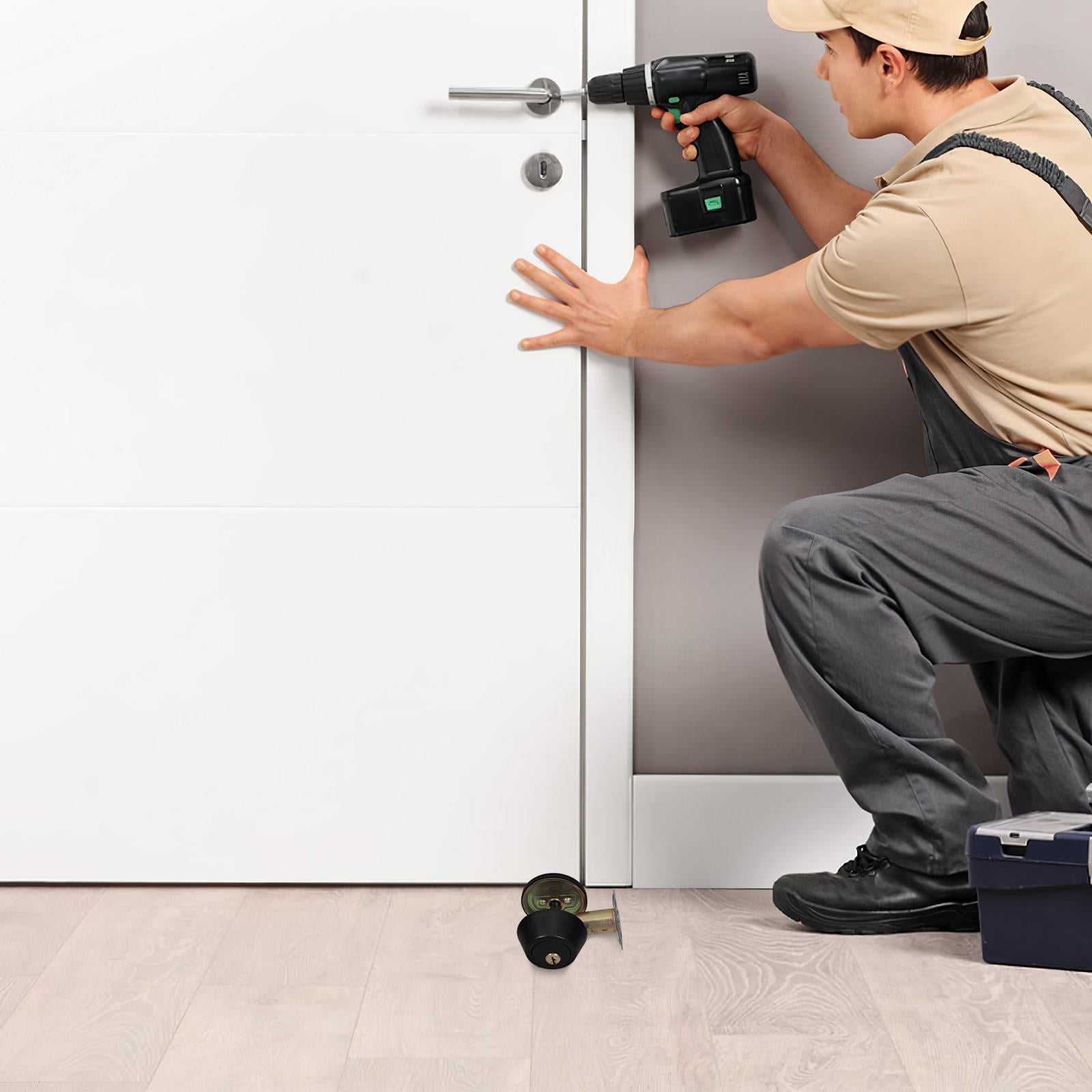 LOLIPPYY Stainless Steel Single-Sided Deadbolt Door Lock and Stylish ...