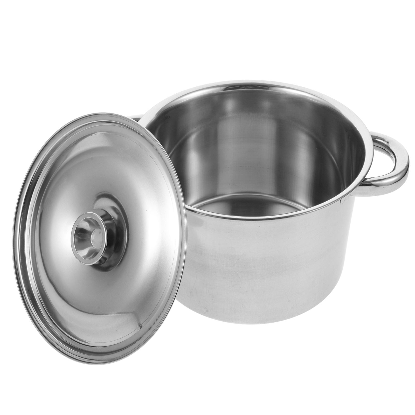 LOLIPPYY Stainless Steel Stock Pot Cooking Round Heavy Bottom Pot 1Pcs ...