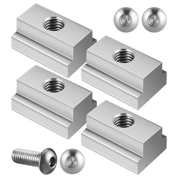 LOLIPPYY Stainless Steel Nuts 3/8-16 Thread Precision Bed Rail ...