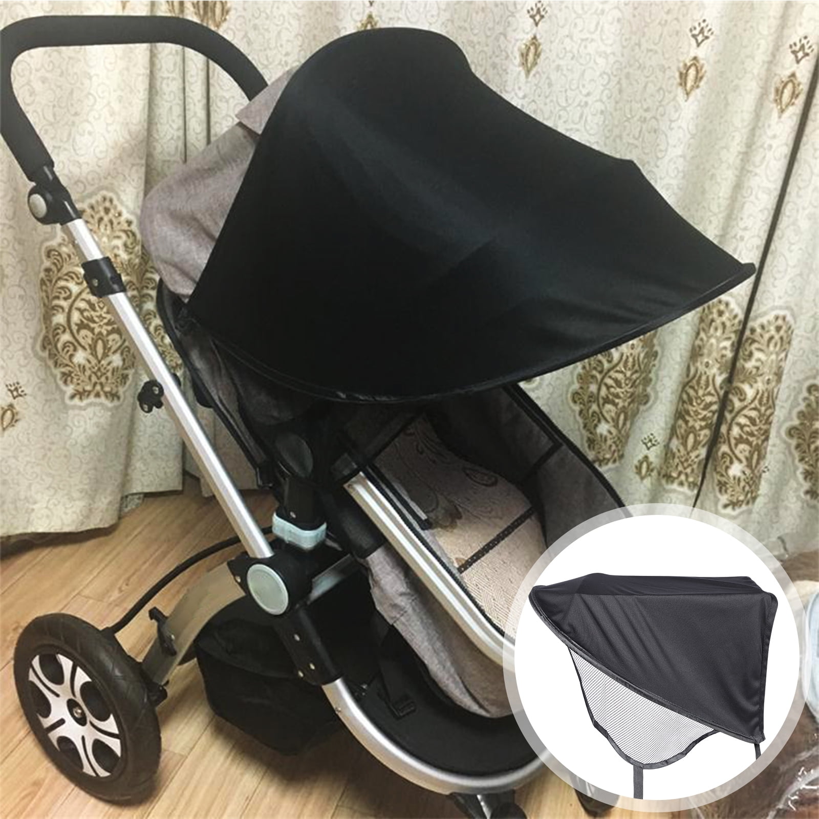 LOLIPPYY Baby Stroller Canopy Sun Shade Cover, Spandex Sunscreen Shade ...
