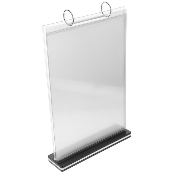 LOLIPPYY Table Menu Holder Flip Transparent Plastic Flip Menu Stand For ...