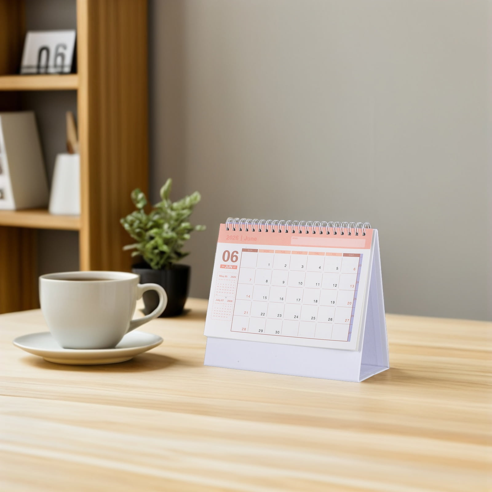 LOLIPPYY 2026 Mini Desk Calendar Small Tabletop White Paper Note Taking ...
