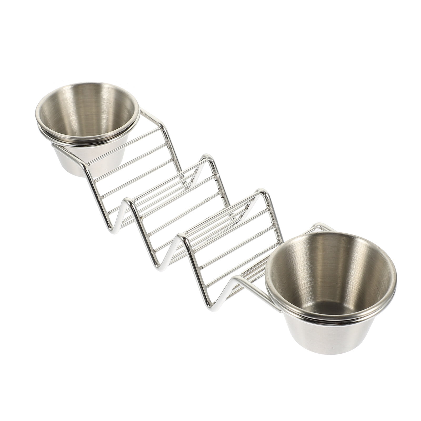 LOLIPPYY Stainless Steel Taco Holder Plate 11.8x2.6x2in for Tacos and ...