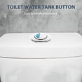 LOLIPPYY Toilet Water Tank Push Button Dual Flush Plastic Plated Silver ...