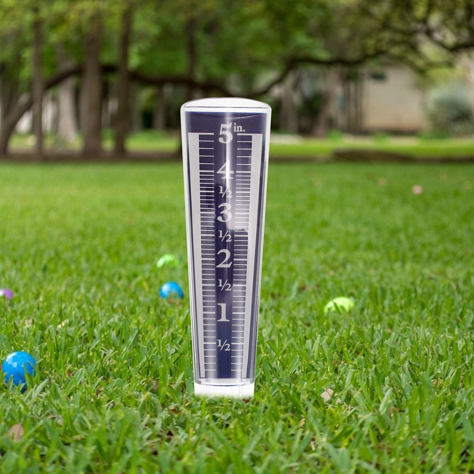 LOLIPPYY Transparent Rain Meter with Scale for Outdoor Garden Lawn Rain ...