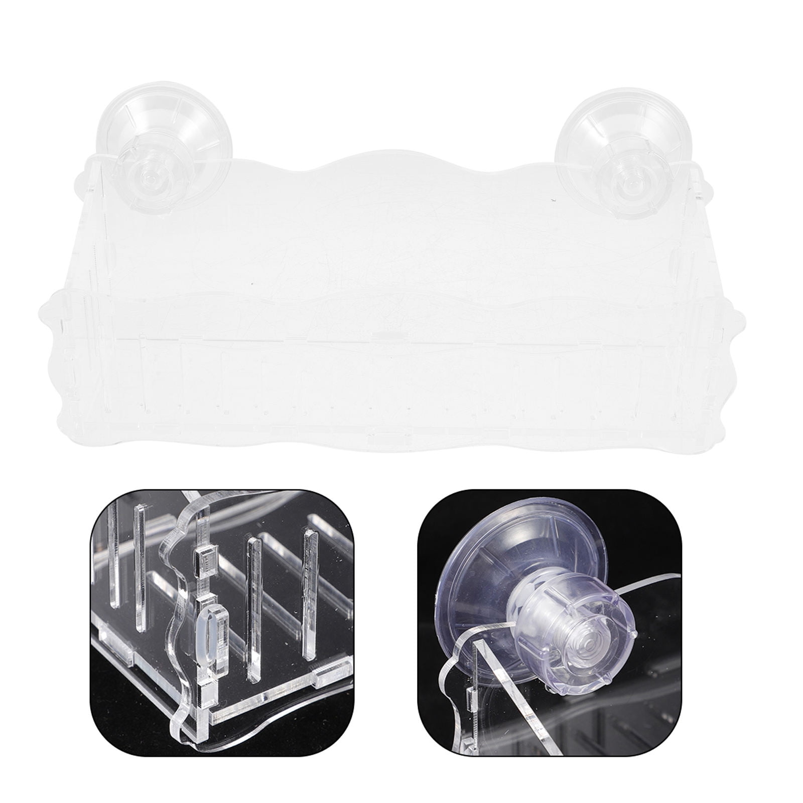 LOLIPPYY Transparent Suction Cup Window Planter Acrylic Plant Shelf for ...