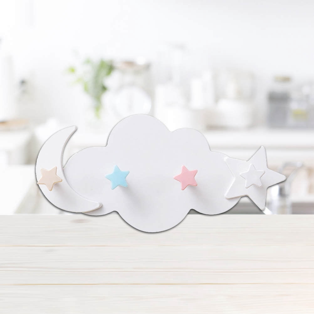 LOLIPPYY Transparent Traceless Adhesive Hooks Cloud Hook for Wall ...
