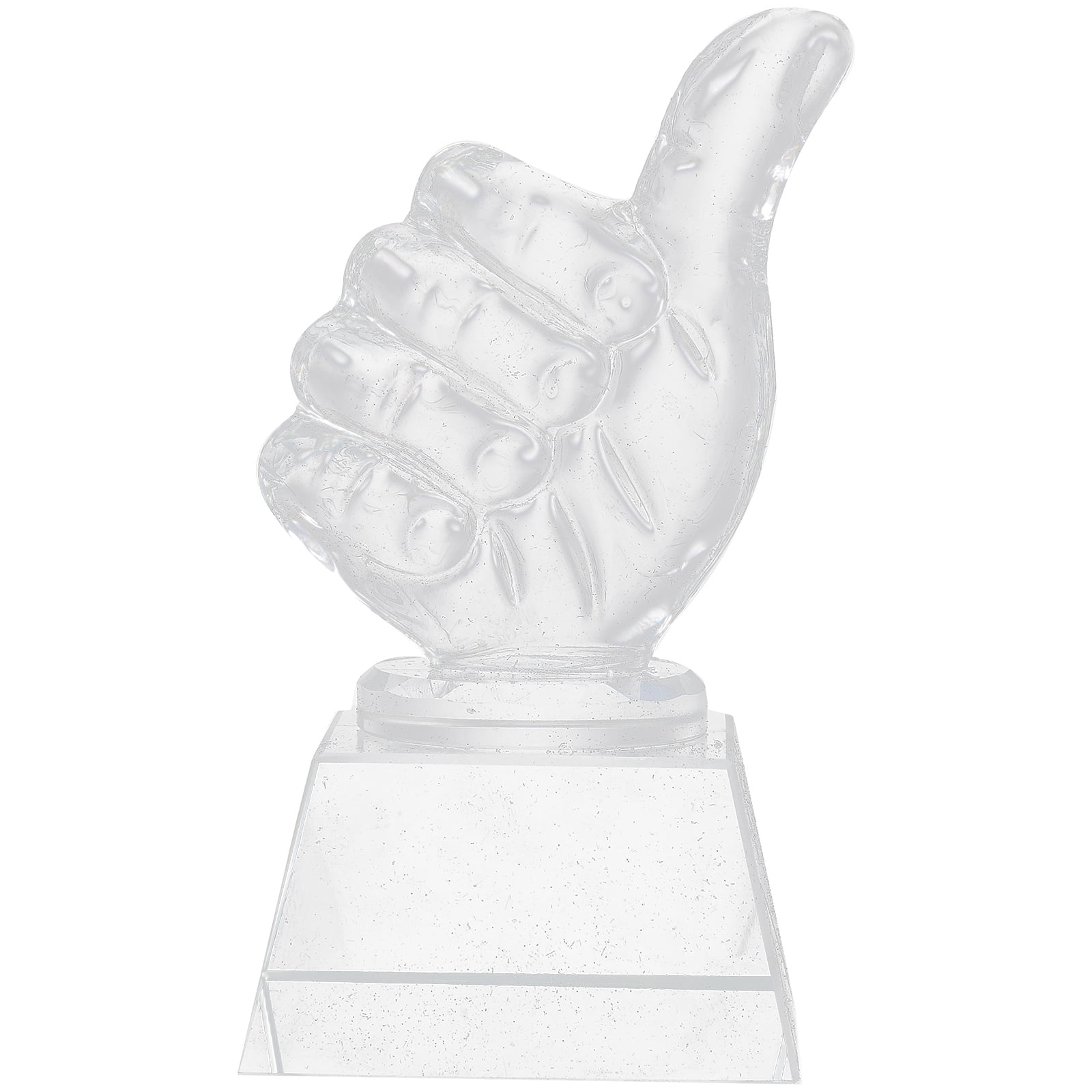 LOLIPPYY Kids Competition Prize Thumb Shaped Trophy Decor Glass 1Pcs ...