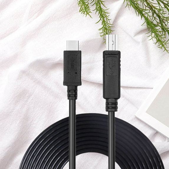LOLIPPYY Type C Printer Cable 1Pack Black Copper Pvc For Usb-Enabled ...