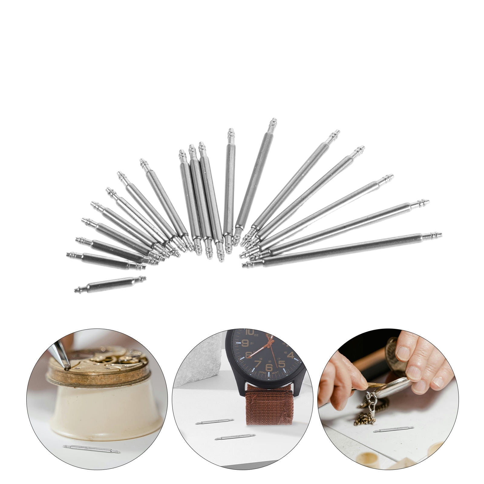 LOLIPPYY Versatile Steel Watch Strap Fastener Set with Multiple Spring ...