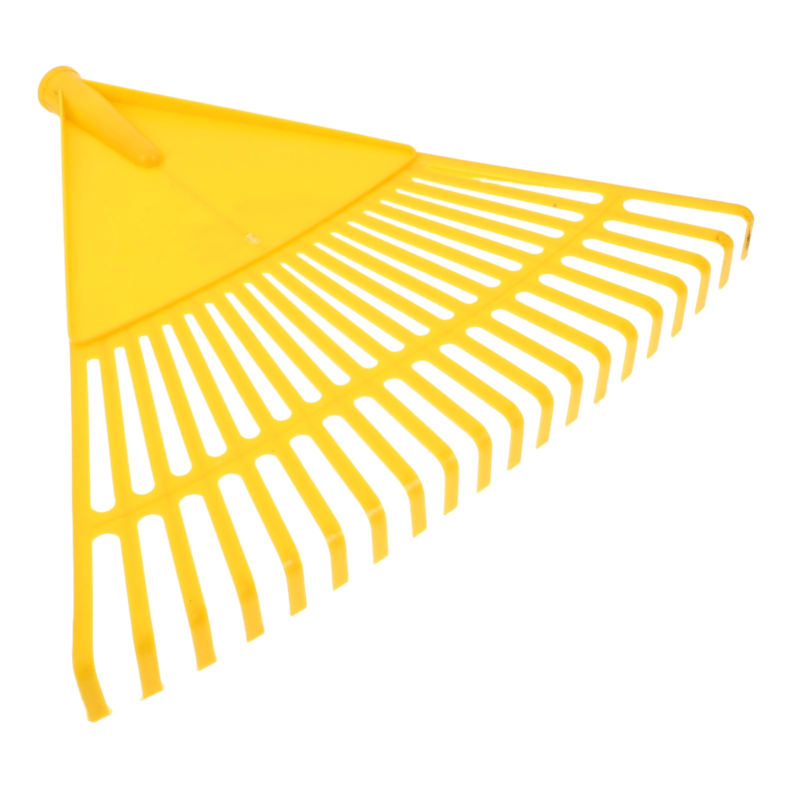 LOLIPPYY Yellow Garden Leaf Rake for Easy Yard Cleanup, Shrub Leaf ...