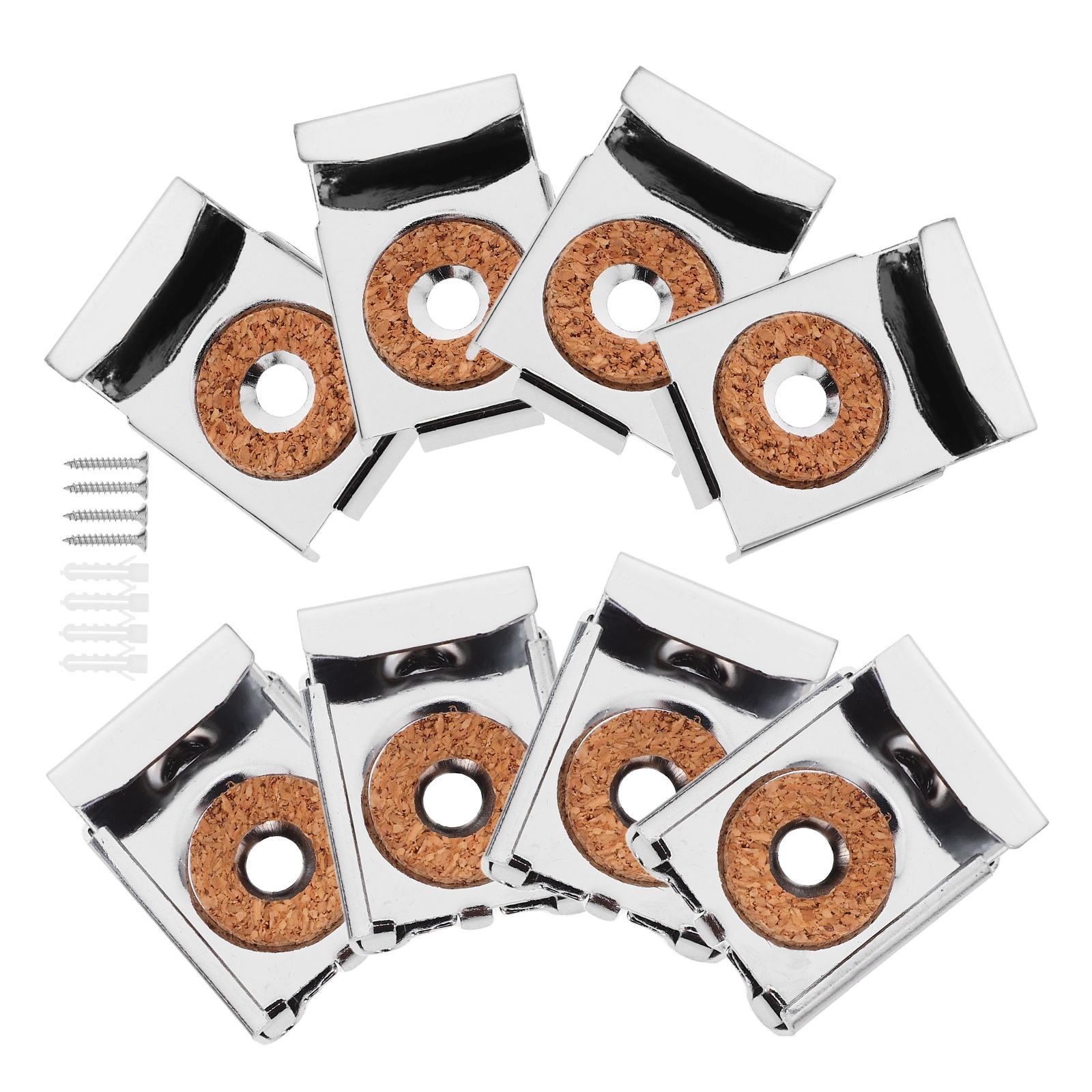 LOLIPPYY Wall Mounting mirror Clips with Wood Padding for Glass and ...