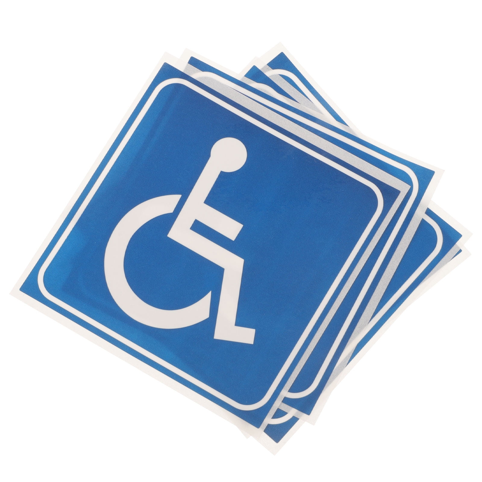 LOLIPPYY Wheelchair Front Door Sign Disabled Wheelchair Stickers Blue ...
