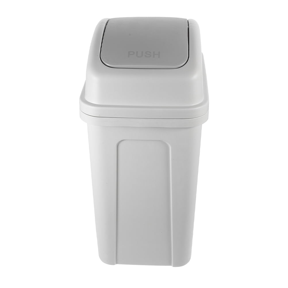 LOLIPPYY White Plastic Trash Can with Lid for Sharps Collection Compact ...