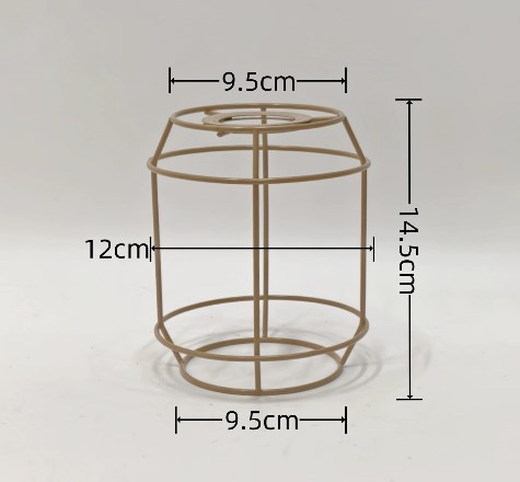 LOLIPPYY Wire Frame Lamp Shade Industrial Style Iron Lampshade Holder ...