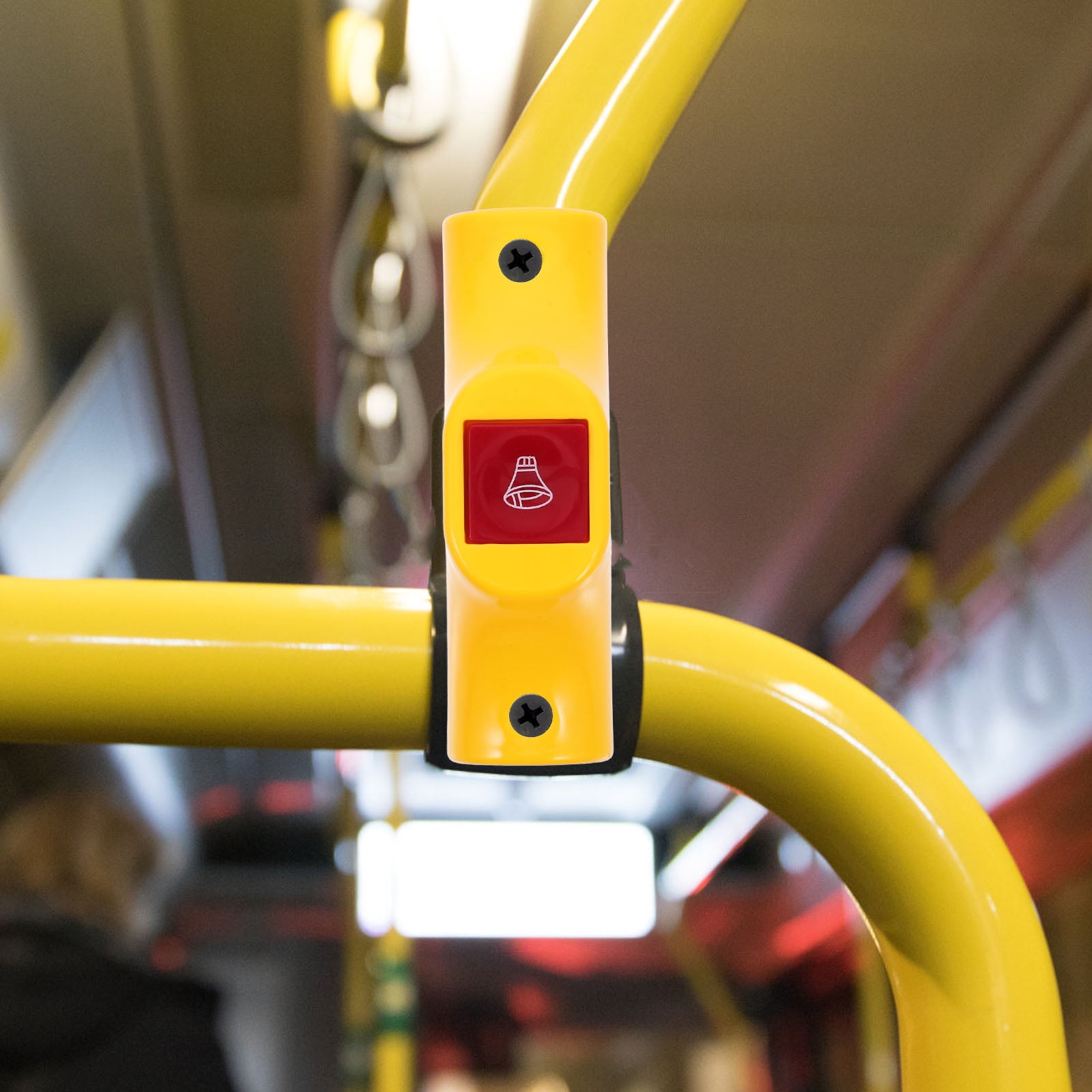 LOLIPPYY Yellow Bus Stop Bell Button with Durable Waterproof Design for ...