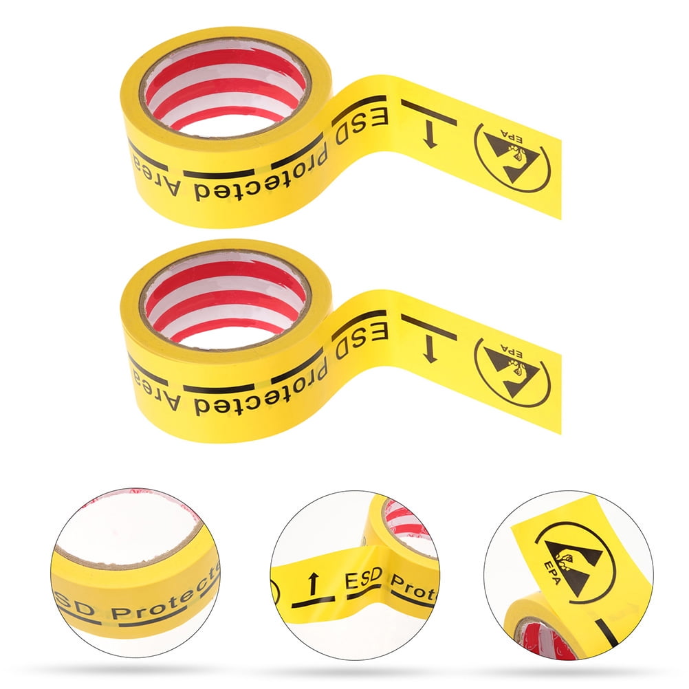 LOLIPPYY Yellow Electrostatic Safety Tape with Strong Adhesive for ...
