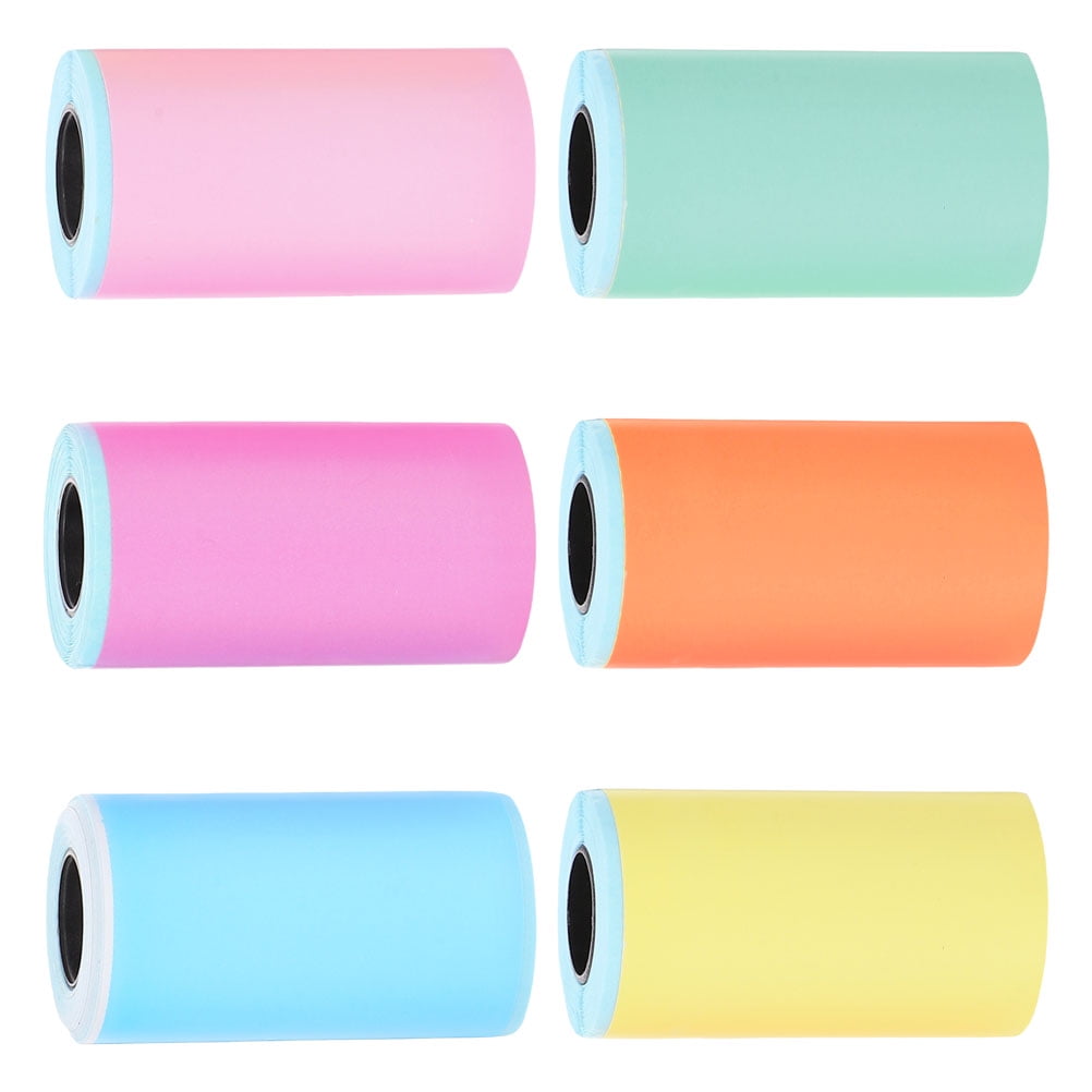 LOLIPPYY Yellow Mini Printers Sticker Paper Roll For Name Tags And ...
