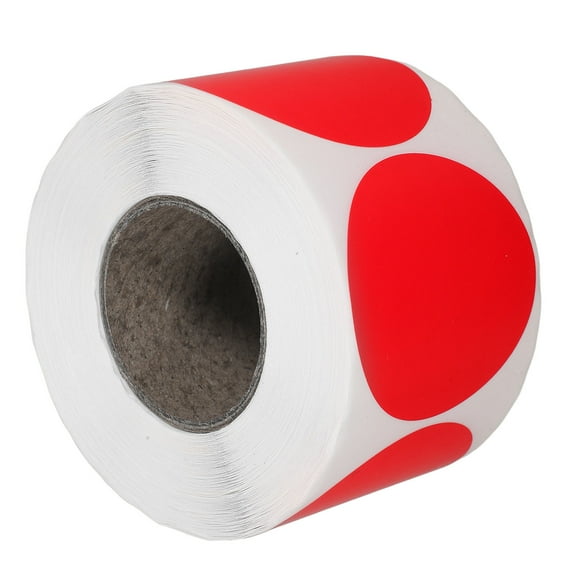 LOLIPPYY Yellow Round Thermal Label Roll for Printer with Clean Printable Surface and Use ...