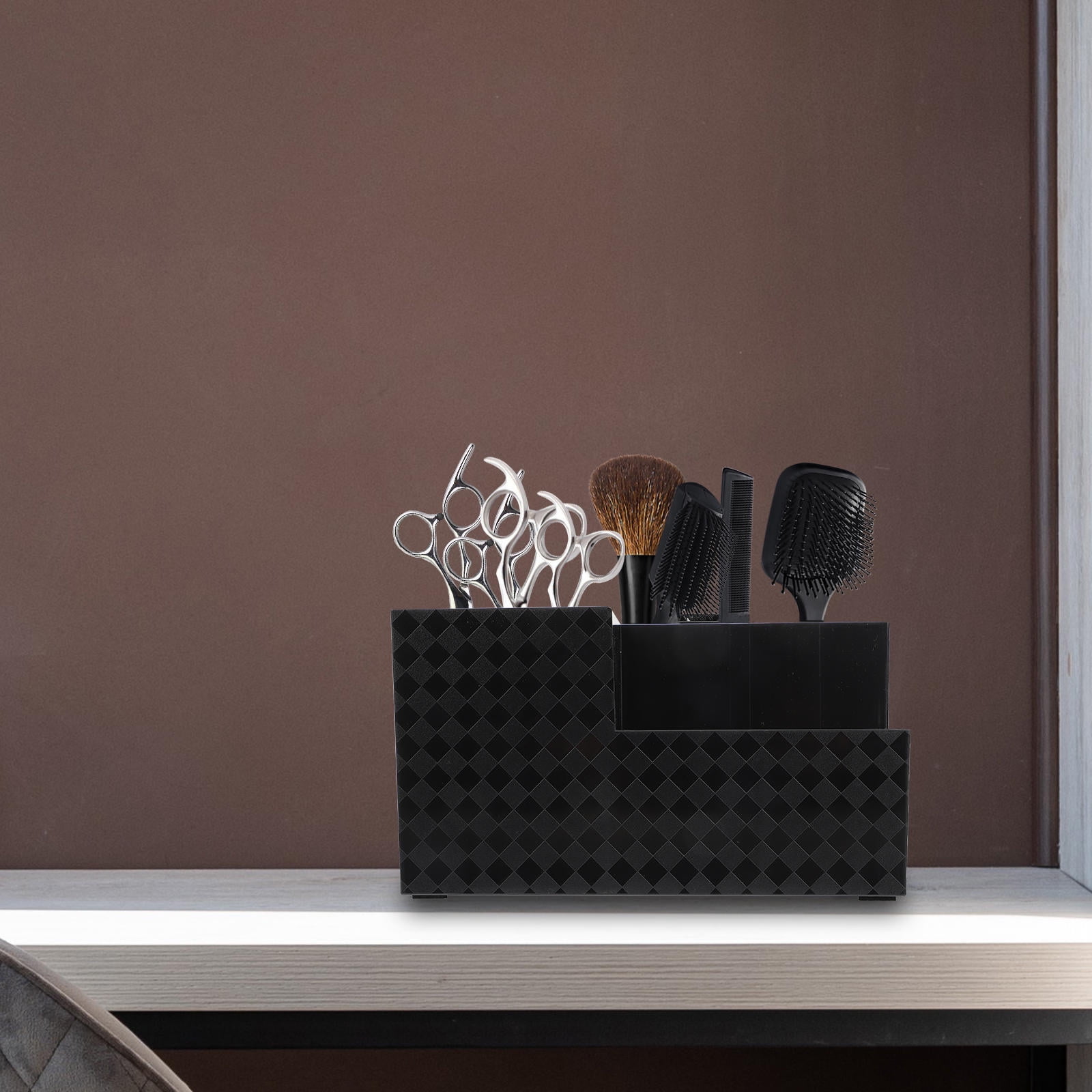 LOLIPPYY hair tool storage beauty tools box black abs for professionals ...