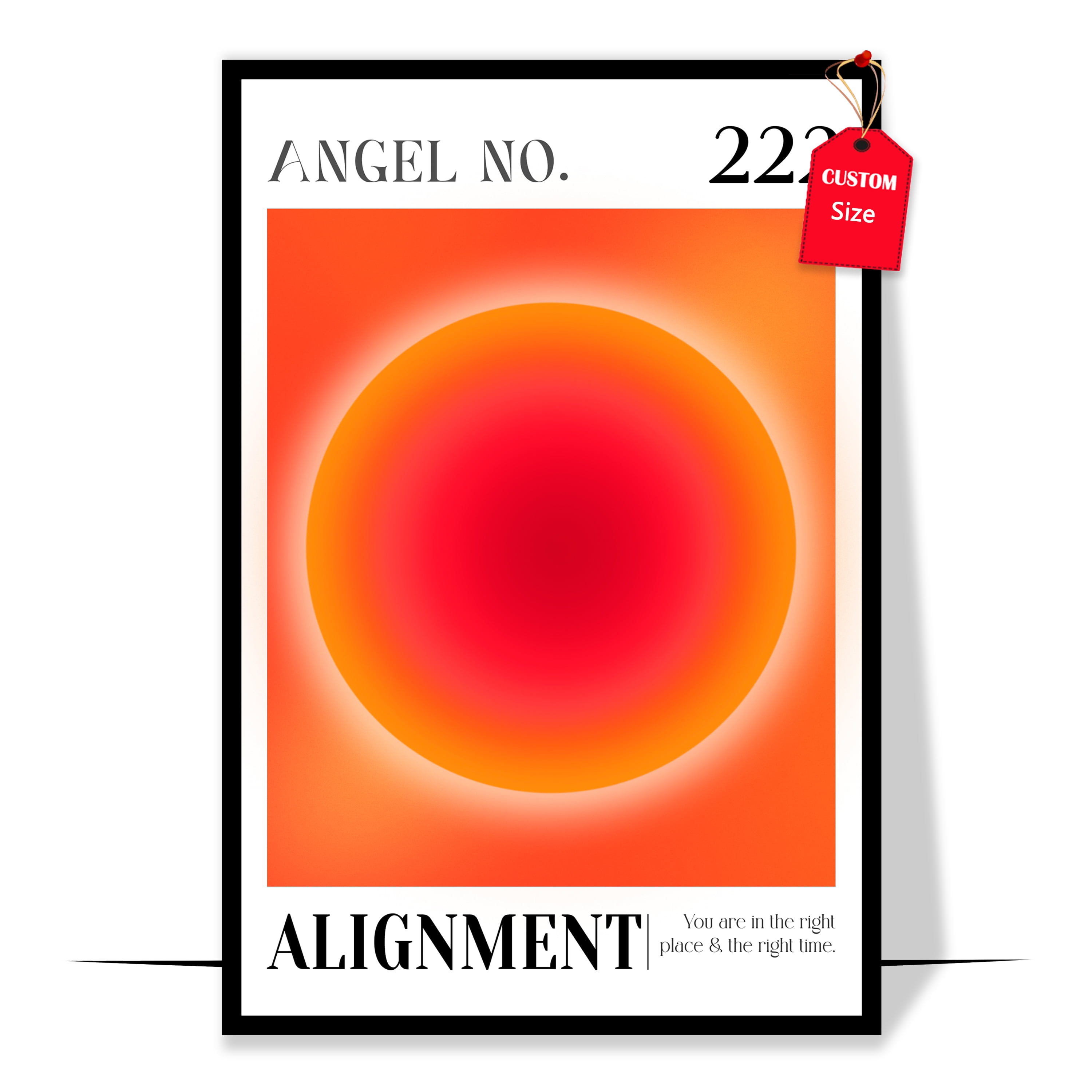 LOLUIS Angel Number Poster, Angel Number Aura Poster, Gradient Angel ...