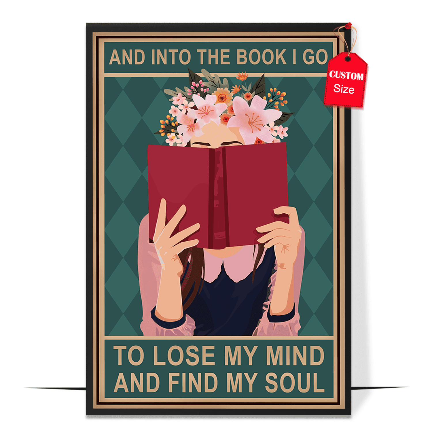 LOLUIS It's A Good Day To Read A Book Poster, Reading Books Poster ...