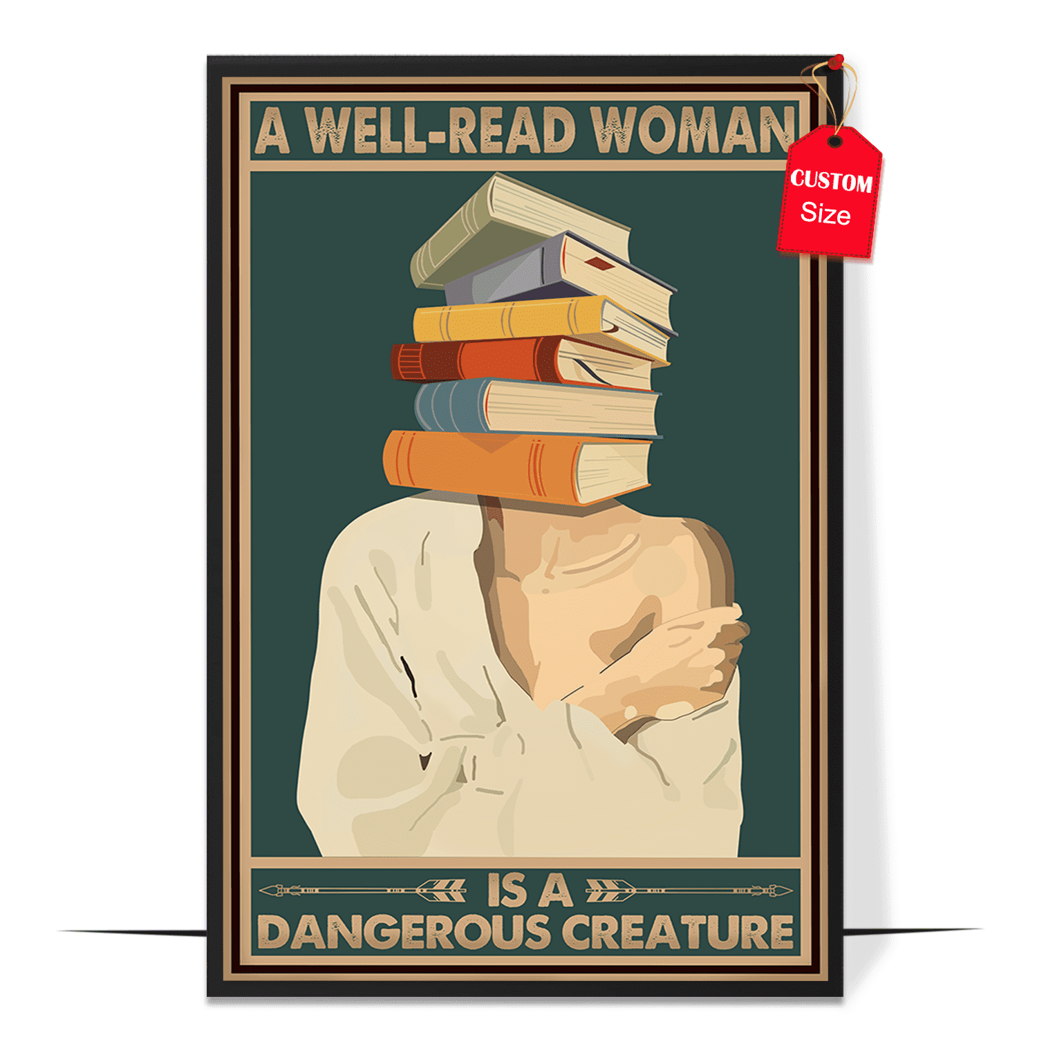 LOLUIS It's A Good Day To Read A Book Poster, Reading Books Poster ...