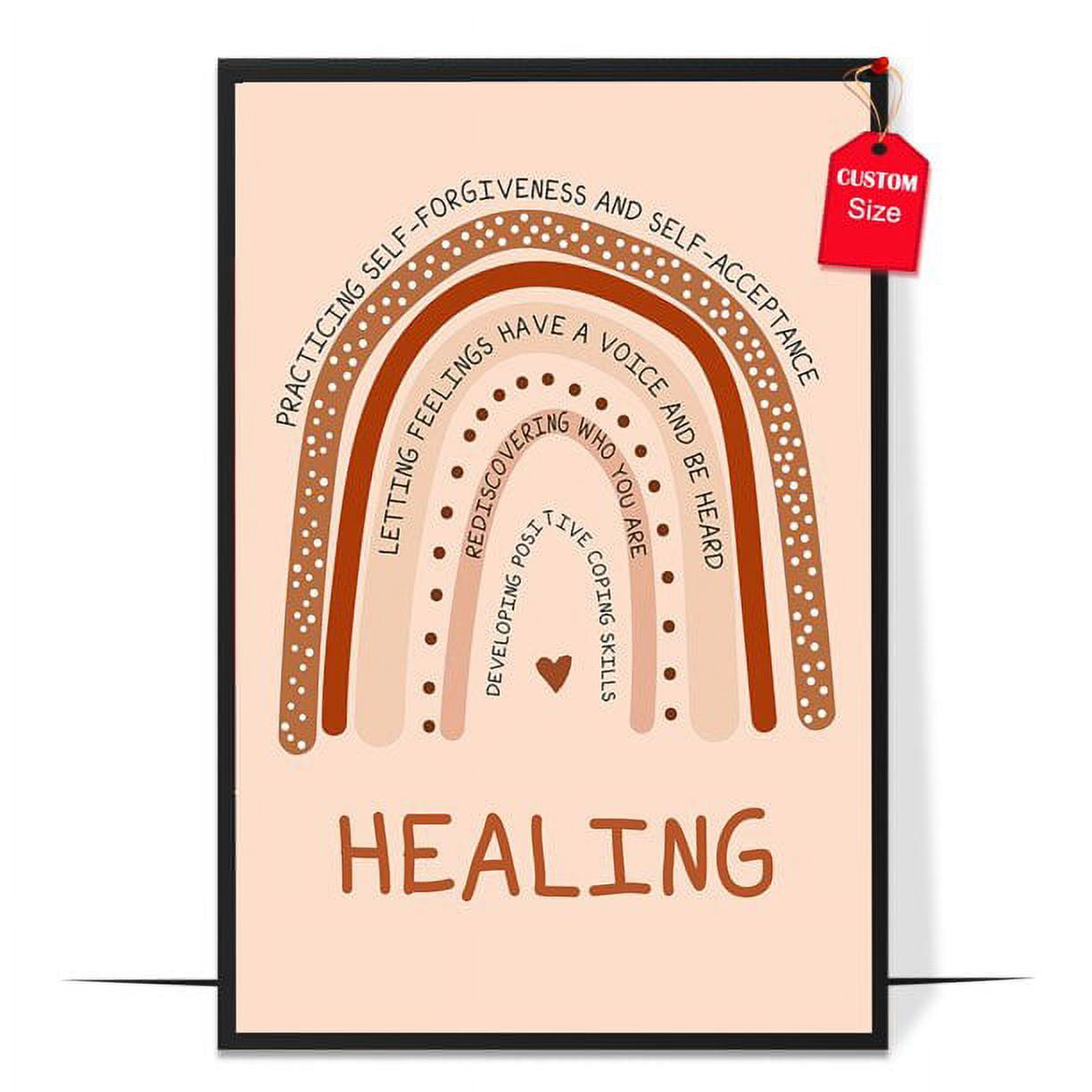 LOLUIS Healing Poster, Mental Health Poster for Classroom School ...