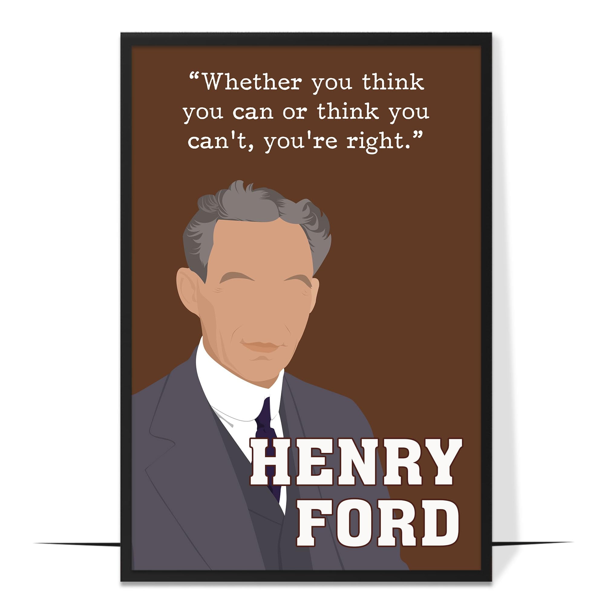 LOLUIS Henry Ford Motivational Wall Art, Inspirational Entrepreneur ...