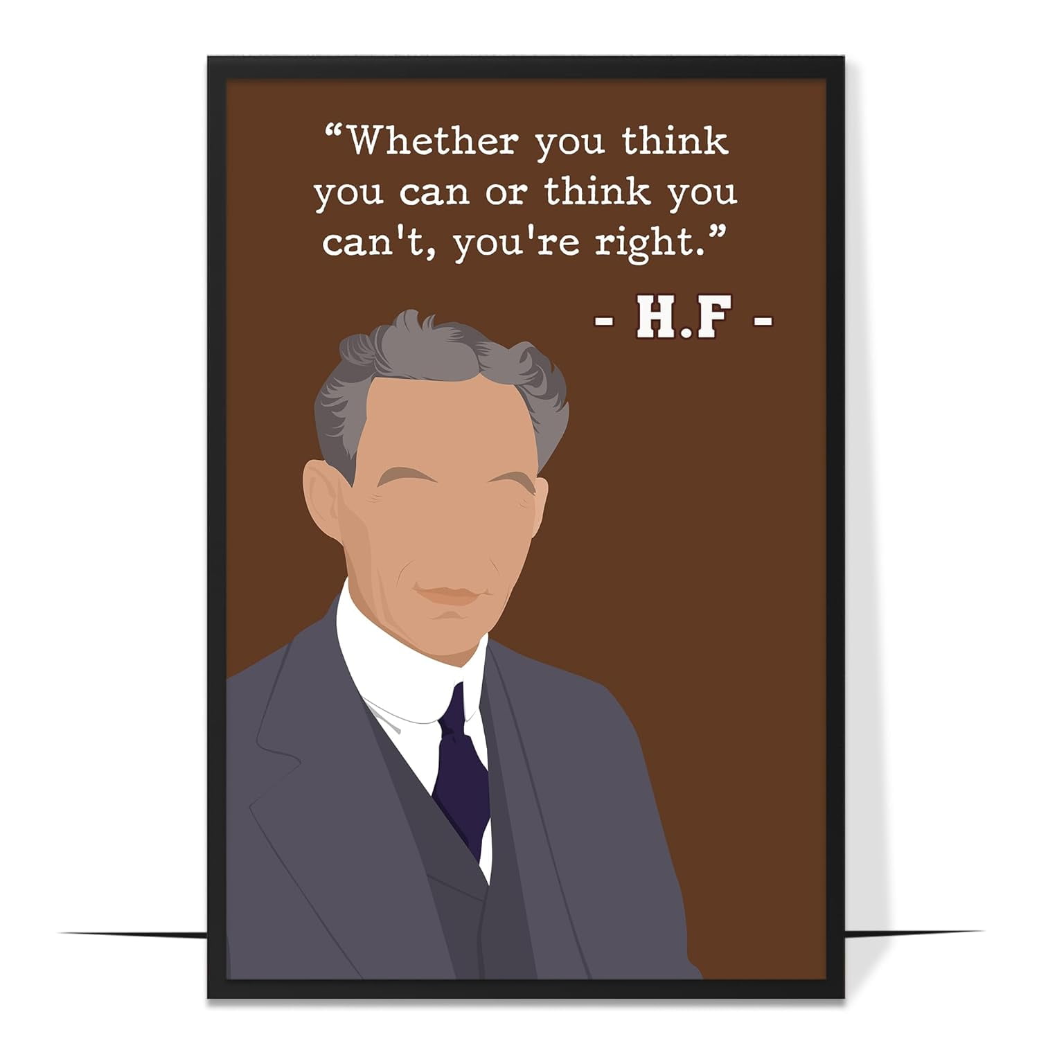 LOLUIS Henry Ford Motivational Wall Art, Inspirational Entrepreneur ...