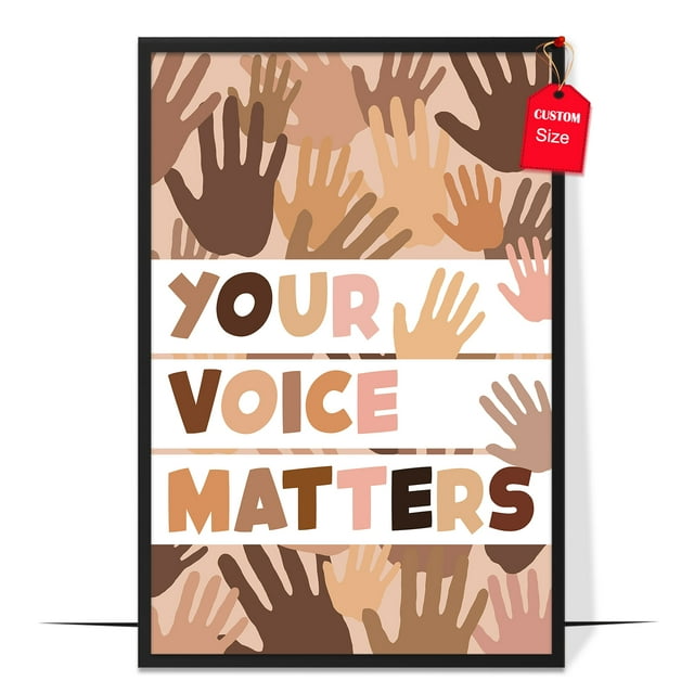 LOLUIS Inspirational Diversity Wall Art, Boho Equality Inclusive Art ...