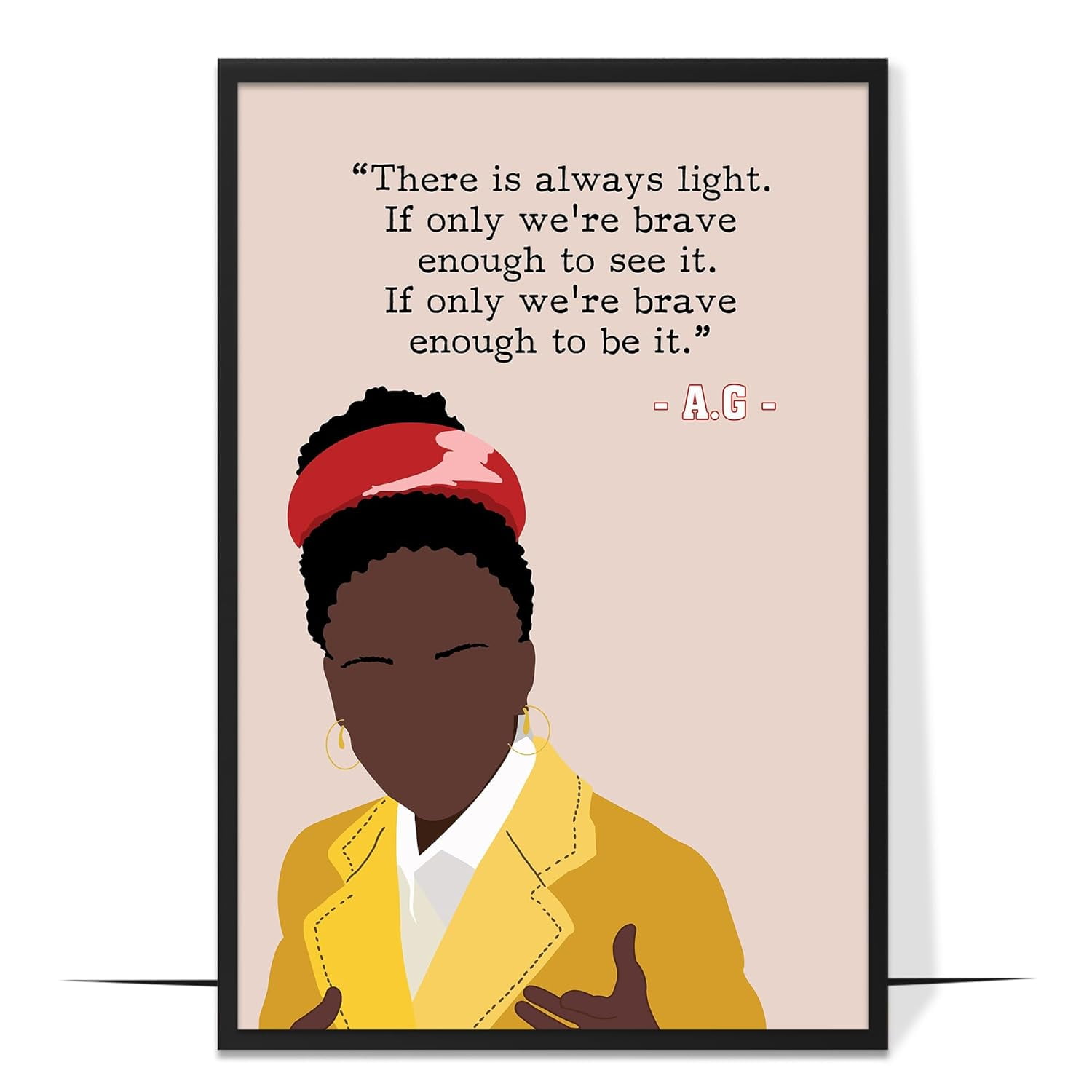 LOLUIS Inspirational Quotes Wall Art, Empowered Women Art Print Decor ...