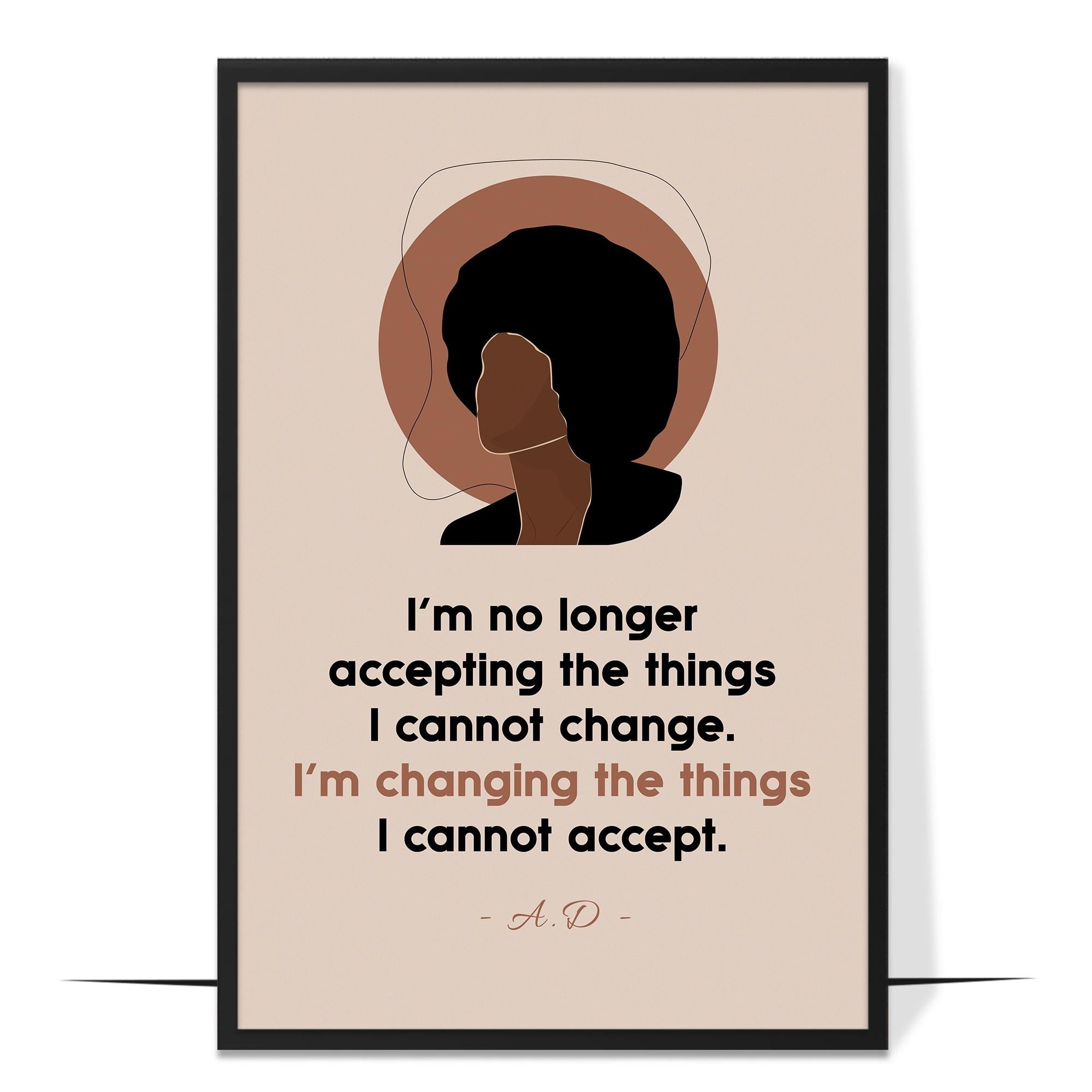 LOLUIS Inspirational Quotes Wall Art, Empowered Women Art Print Decor ...
