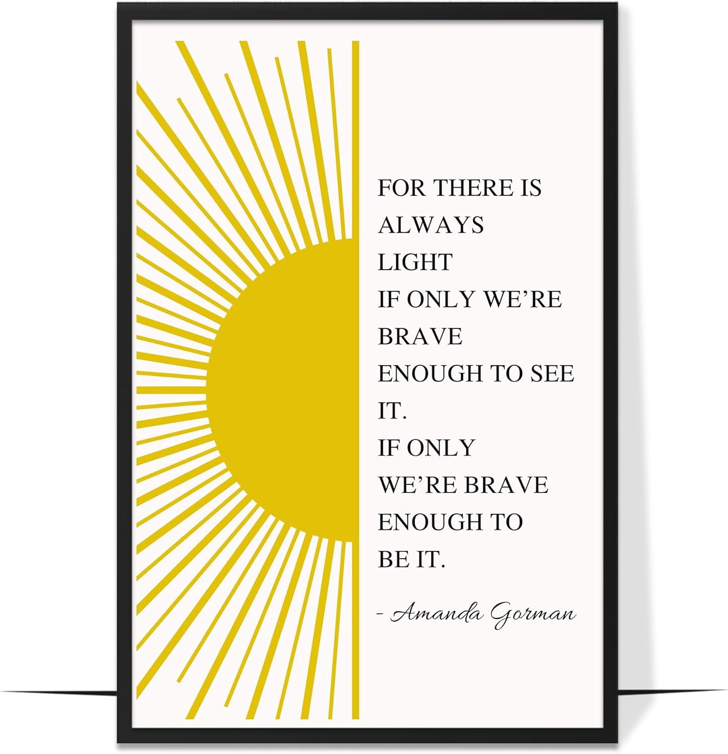 LOLUIS Inspirational Quotes Wall Art, Feminist Motivational Amanda ...