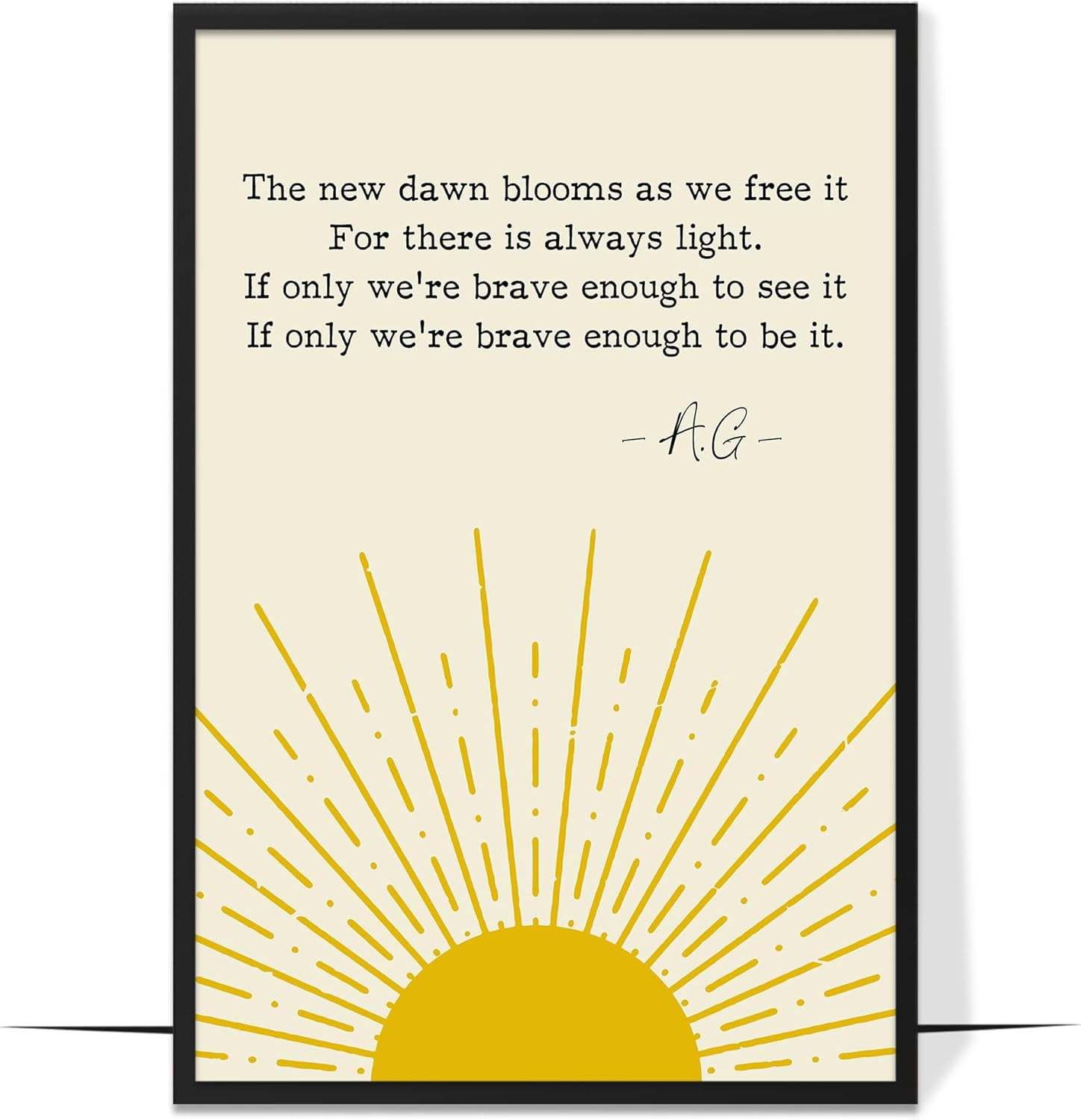 LOLUIS Inspirational Quotes Wall Art, Feminist Motivational Amanda ...