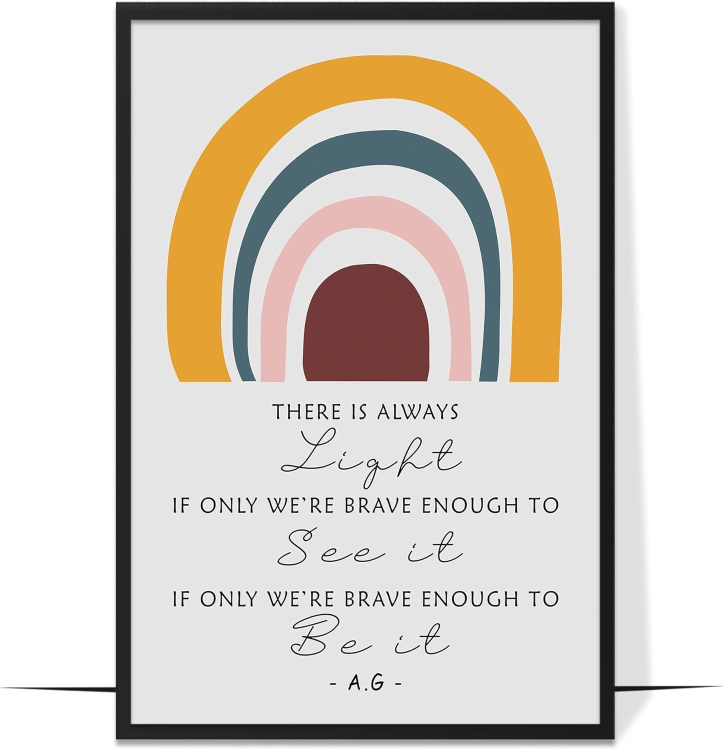 LOLUIS Inspirational Quotes Wall Art, Feminist Motivational Amanda ...