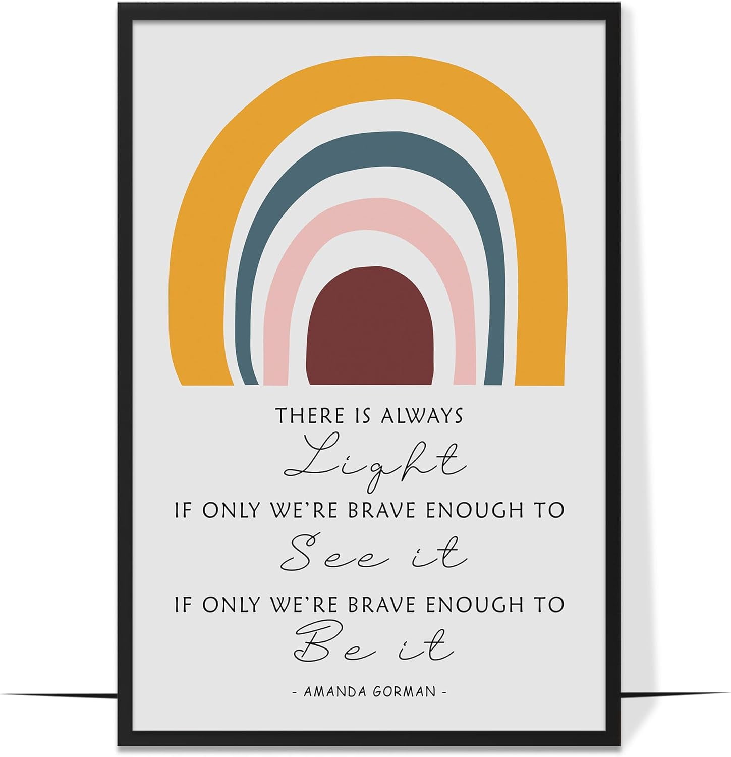 LOLUIS Inspirational Quotes Wall Art, Feminist Motivational Amanda ...